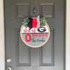 Arkansas Razorbacks Front Door Decor Razorbacks Sign UARK Wreath Hogs ...