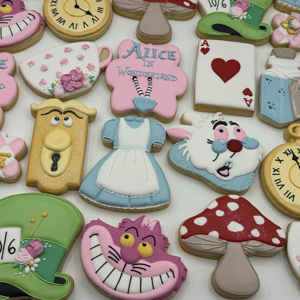 Wonderland Cutter Set of 10 - Alice in Onederland - 3D Printed Cookie ...