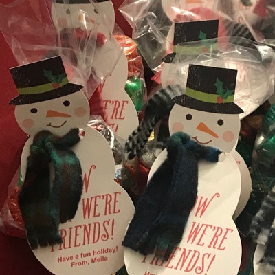 Snow Happy We're Friends Snowman Gift Tags, Holiday Gift Tags ...
