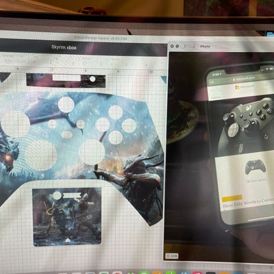 Xbox One S Controller Skin Full Wrap Skin Cutting Template Dxf, SVG ...