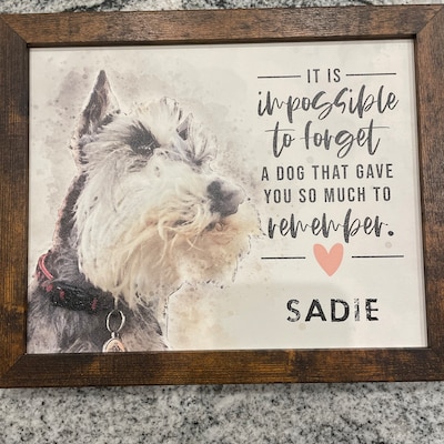 Pet Loss Sign Watercolor Pet Sign Animal Loss Sign Pet Loss - Etsy