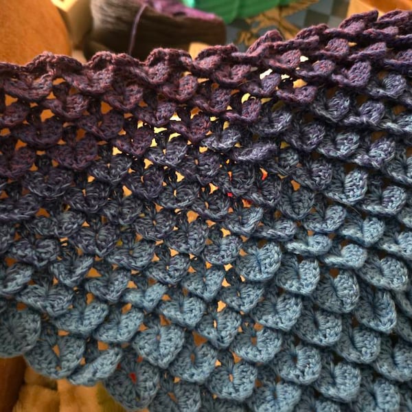 Dragon Scale Shawl Crochet Pattern - Etsy