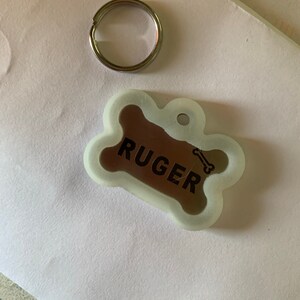 Double Sided Laser Etched Stainless Steel Pet ID Tag for Dog & Cat Tag ...