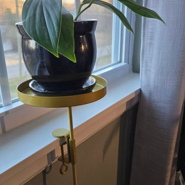 Windowsill Clamp Tray for Indoor Plants, Plant Decor, More Space for ...