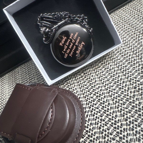 Vintage Style Pocket Watch, Personalized Pocket Watch, Engraved ...