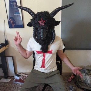 Multi Horn Goat Mask With Fur / Star Options - Etsy