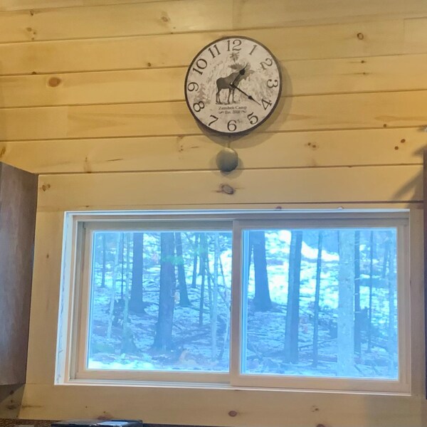 Moose Pendulum Clock- Personalized Moose Wall Clock - Etsy