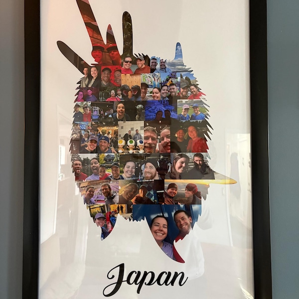 Custom Shape Photo Collage - Personalized Photo Gift, Collage With ...