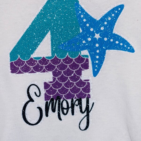 Mermaid Number Svg, Birthday Mermaid SVG Bundle, Mermaid Birthday ...