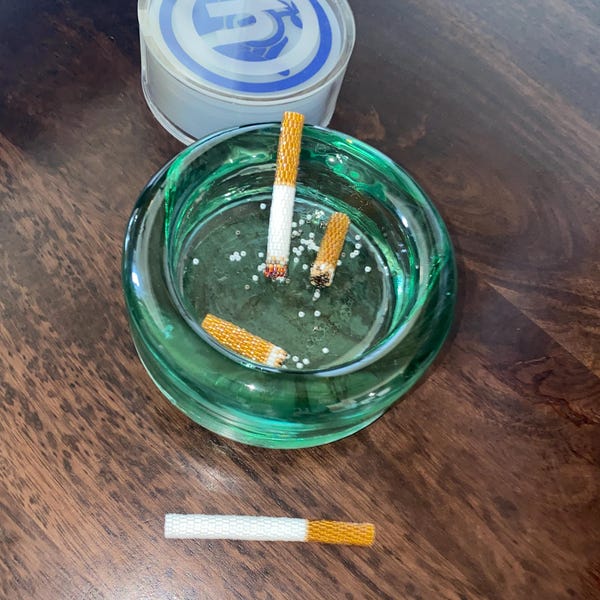 Beaded Cigarettes | Butt, Lit, Unlit, Artwork, Charm, Unique, Quirky ...