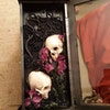Human Skull Fragments Set Two 2 Macabre Gothic Home Garden Decor Brown ...