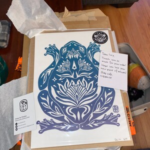 PCOS Linocut Print 30x30cm Limited Original Artwork - Etsy