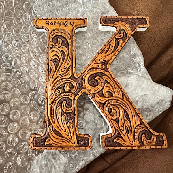 Hand Painted Longear Mule Head Leather Keychain, Leather Keychain, Mule ...