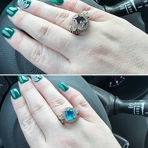 Extraordinary Ring, Reversible Ring Two in a One Ring 925 Sterling ...