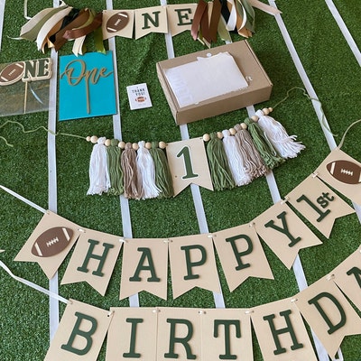 Toadstool High Chair Banner, Mushroom 1 Year Birthday Decorations, Pink ...
