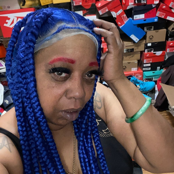 Knotless Braid Wig for Black Women Gift for Women Full Lace Front Wig ...