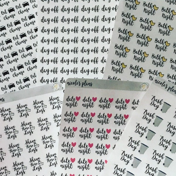 Shave Those Legs Functional Stickers - S047 • to Do Stickers for Use in ...