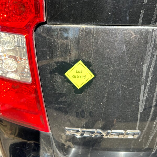 Brat on Board - Car Sticker - Charli XCX Brat - Inspired - Brat Gift ...