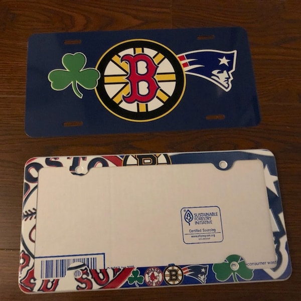 Boston Sport Teams License Plate Frame Decorative Plate Holder - Etsy