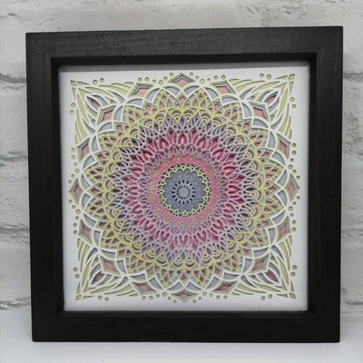 Mandala 4 Papercut 3D Svg Layered Shadowbox Template, Includes SVG, DXF ...