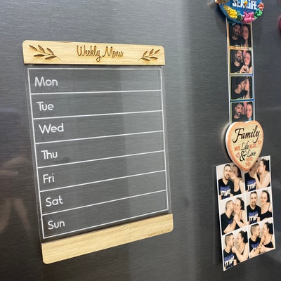 Magnetic Fridge Planner Dinner Chart Shopping List Things to Do Family ...