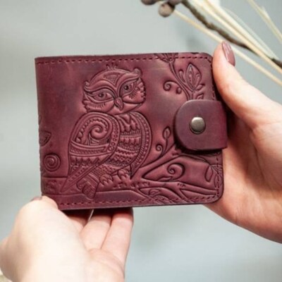 Sun Hippie Wallet, Handmade Wallet for Men, Men's Leather Wallet, Men's ...