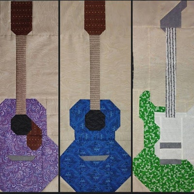 Music Note Quilt Block Pdf Pattern - Etsy
