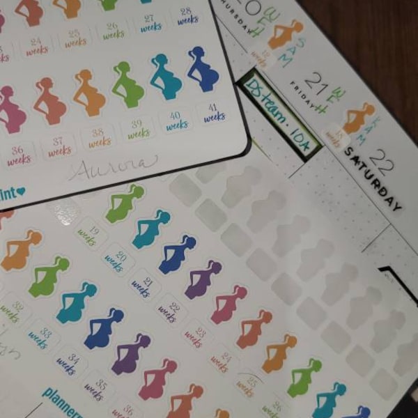 Blank Planner Stickers: Fillable Tracker, Matte or Glossy (32/sheet) - Etsy