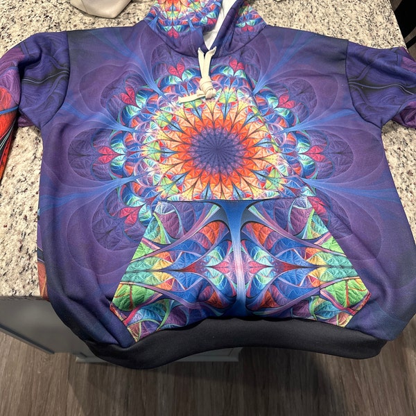 Psychedelic Boho Fractal Tshirt by Alien Fossil Art Unique Tee - Etsy