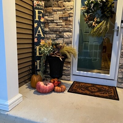 Fall Porch Sign Front Porch Fall Welcome Sign With Vintage Autumn ...
