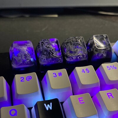Fully Transparent Keycaps Set, Mechanical Keyboard Keycaps Set, Gaming ...