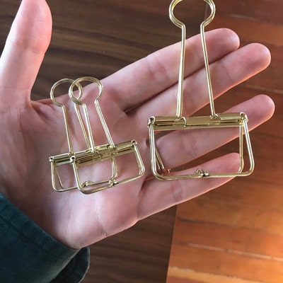 6 Colors of Planner Clips Hollow Binder Clips-office/binder/decorative ...