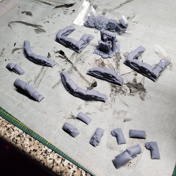 Dark Age Village Miniature Set Dnd Dungeons and Dragons Town Miniatures ...