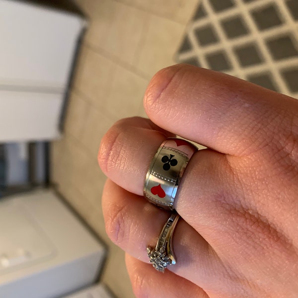 Playing Cards Suits Ring,stainless Steel Ring , Playing Cards Jewelry ...