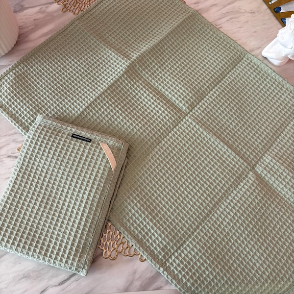 Waffle Weave Cotton Kitchen Towels – Handmade, Iconic, Minimalist, Oeko ...