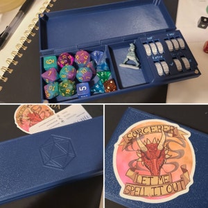Dice Storage Vault for D&D and Pathfinder Triple Set Dice Box STL ...