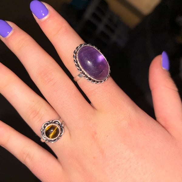 Beautiful Assorted Gemstone Rings Wholesale Lot, 925 Sterling Silver ...