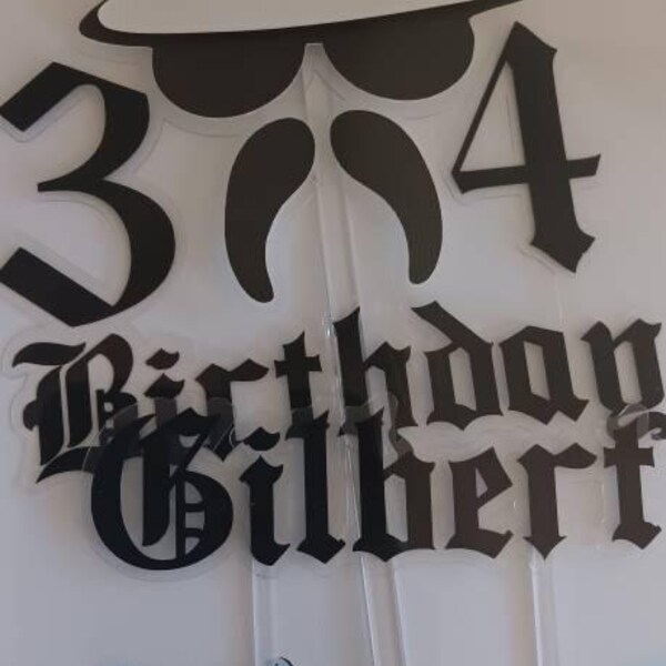 Cholo Mustache, Lowrider, Oldies Cake Topper/ Mexican Culture Cake ...