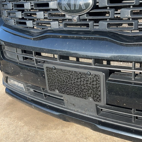 Ford Mustang Diamond Plate License Plate, Laser-cut Acrylic With UV ...