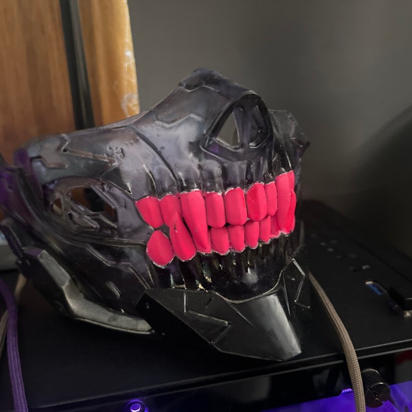 3D Model of Cyborg Mask V3 for 3dprint - Etsy