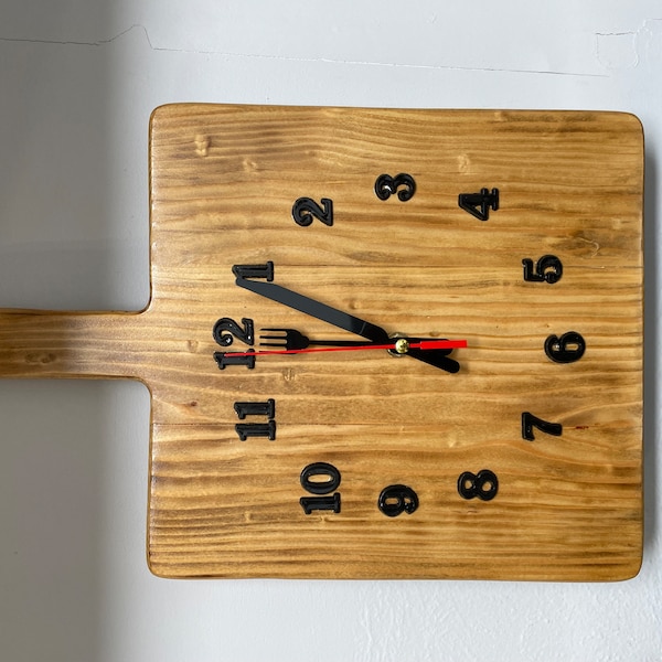 Table Clock. Rustic Modern Desk Clock. Standing Upright Rectangle Shelf ...