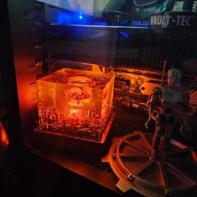 Explosion Bomb Resin Lamp, Atomic Bomb Diorama, Nuke Bomb Fallout 4 ...