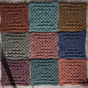 9 Square Granny Throw Crochet Pattern PDF Digital Download - Etsy