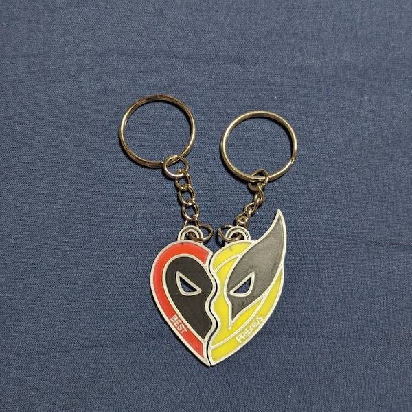 Deadpool And Wolverine Heart Deadpool And Wolverine 3D Printed Bookmark ...