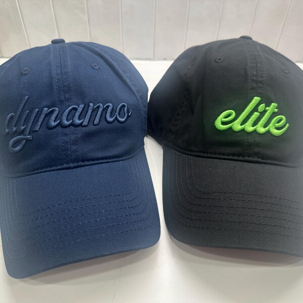 Embroidered 3D Vintage Baseball Hat，personalized Embroidery Logo ...