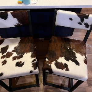 Cowhide Bar Stool Cowhide Counter Stool With Backs FPBK priced per ...