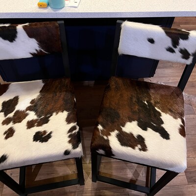 Cowhide Bar Stool Cowhide Counter Stool With Backs FPBK priced per ...