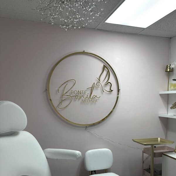 Custom Round Blade Sign, Storefront Outdoor Hanging Sign, Business Logo ...