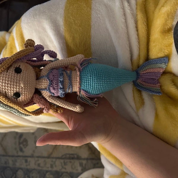 Amigurumi Rosie Girl Doll, Crochet Mermaid Doll, Crochet Unicorn Doll ...