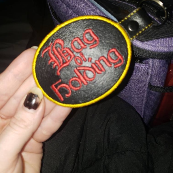 Embroidered Bag of Holding Key Fob, Dnd Keychain, Dungeons and Dragons ...